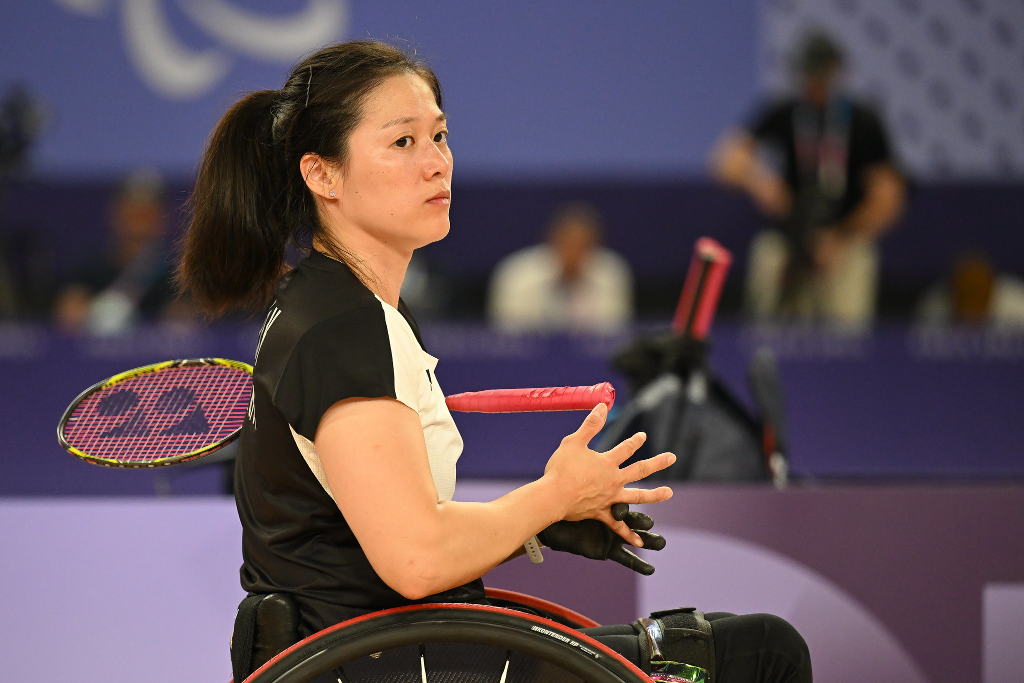 Man-Kei To battue dans le match pour le bronze en para badminton ...